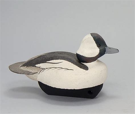 Lot Contemporary Bufflehead Drake Decoy From Maryland Made Of Cork