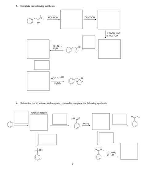 Solved Complete The Following Synthesis NaOH H O Chegg