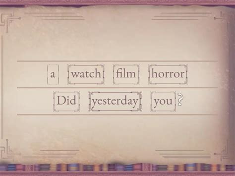 Past Simple Negative And Interrogative Forms Unjumble