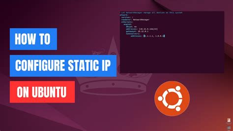 How To Configure Static Ip Address On Ubuntu 2204 2404 Youtube
