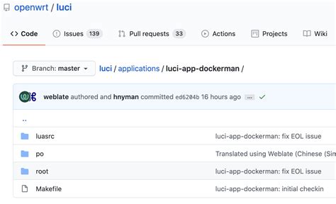Luci Issue Lisaac Luci App Dockerman Github
