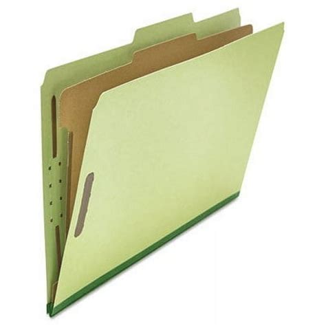 Universal Bright Colored Pressboard Classification Folders 1 Divider