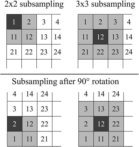 Schematic Showing The Commutative Property Of Subsampling With