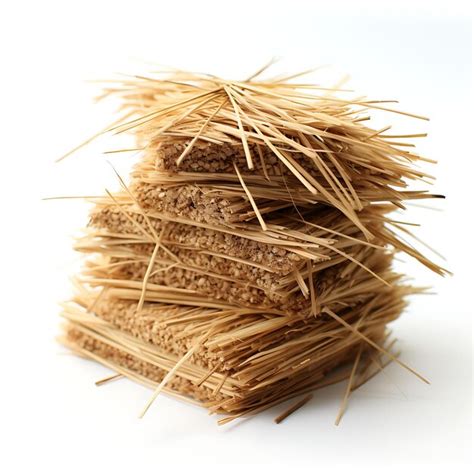 Premium Ai Image Straw Building Materials Construction Realistic