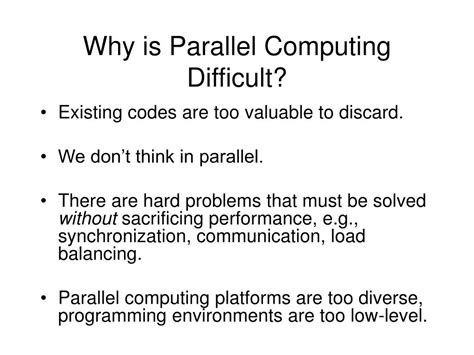 ppt introduction to parallel computation powerpoint presentation