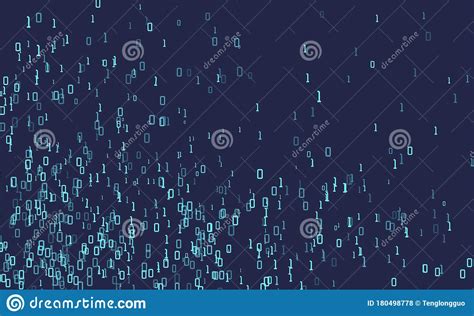 Abstract Technology Binary Code Backgrounddigital Binary Data And