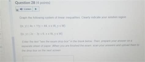 Solved Graph The Following System Of Linear Inequalities Chegg