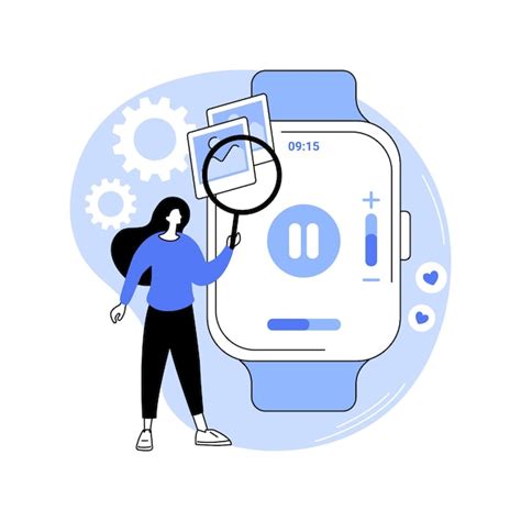 Premium Vector Smartwatch Entertainment Isolated Cartoon Vector