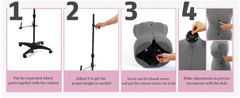 Pdm Worldwide Dress Forms For Sewing Gray Female Mannequin