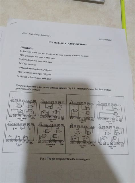 Exp 1 Basic Logic Functions Qbiectives In This