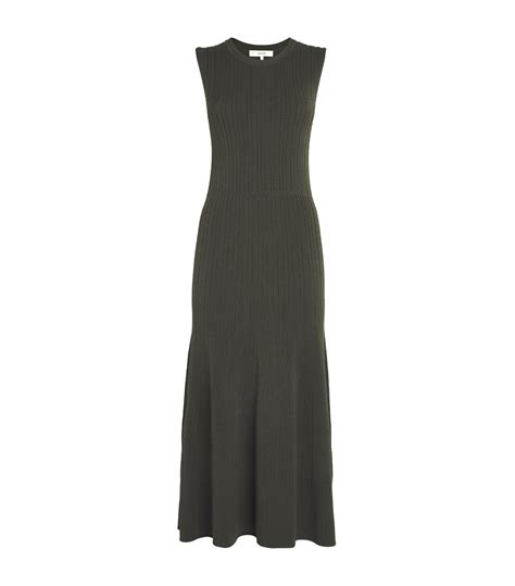 Womens Frame Green Ribbed Sweater Dress Harrods Uk
