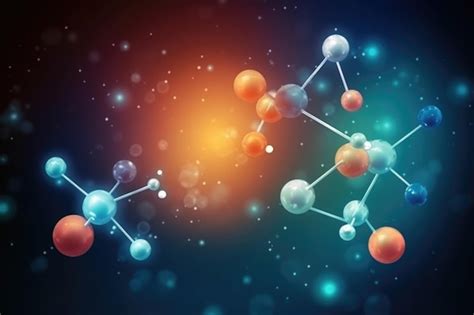 premium ai image molecular structure with connections between atoms