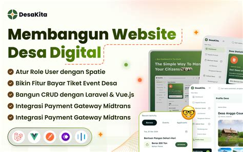 Kelas Online Full Stack Laravel 12 And Vue 3 Developer Website Desa Digital Buildwithangga