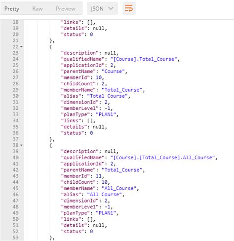 Extracting Metadata From PBCS Using The REST API Essbase Down Under