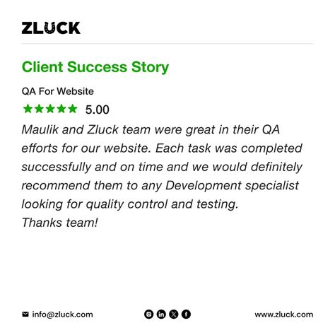 Zluck Solutions On Linkedin Clientsuccess Testimonial