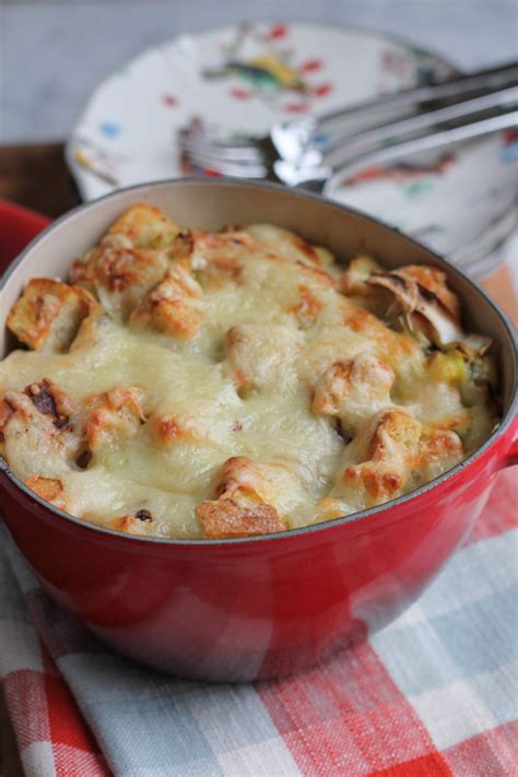 Leek And Artichoke Bread Pudding A Le Creuset Giveaway • Hip Foodie Mom