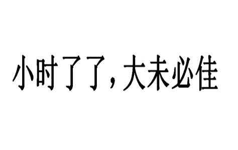 小时了了大未必佳是什么意思 布丁导航网