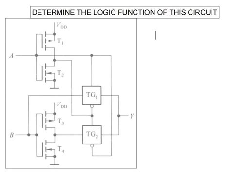 Solved A B DETERMINE THE LOGIC FUNCTION OF THIS CIRCUIT T Chegg Com