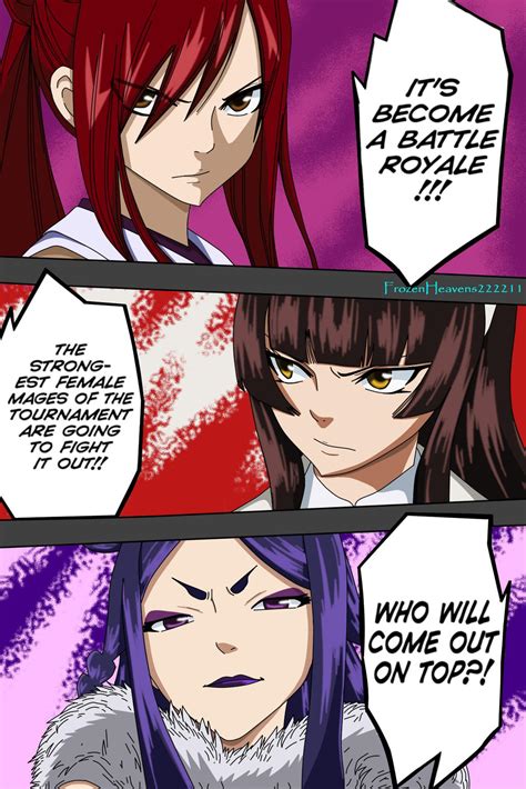 Erza Kagura And Minerva By Frozenheavens On Deviantart