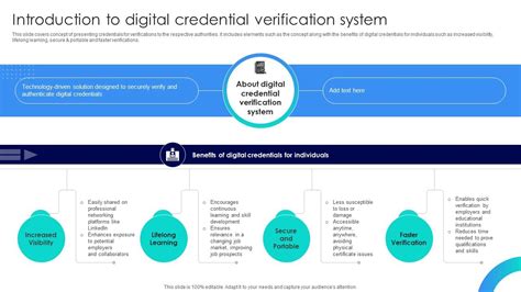 Blockchains Impact On Education Enhancing Introduction To Digital Credential Verification System