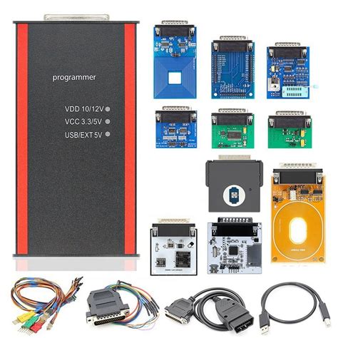 Iprog Pro V87 Full Set Ecu Key Programmer Iprog Eeprom Immo Car Radio Reset Dashboard Kilometer