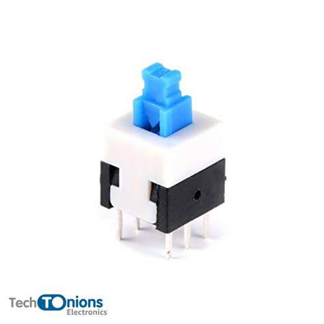 Dpdt Push On Off Switch Self Locking 6 Pin
