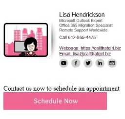 Custom Outlook Signature