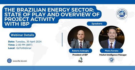 Eic Energy Industries Council On Linkedin The Eic South America Is Happy To Invite You To Our