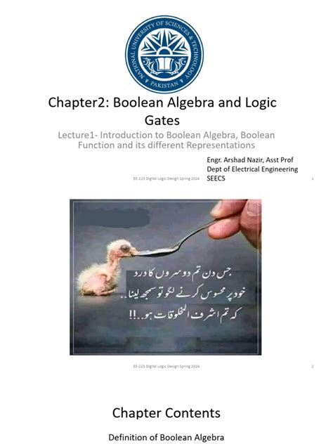 Lecture1 Chapter2 Introduction To Boolean Algebra Boolean Functions Download Free Pdf