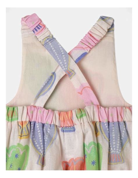 Jack And Milly Polly Shell Linen Romper In Cream Myer