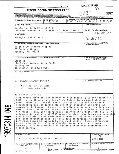 Pdf Developing Guided Search 3 0 The Next Generation Of A Model Of Visual Search