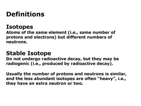 Definition Of Isotopes