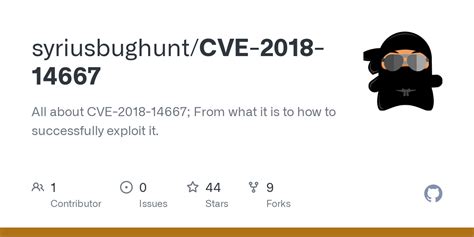 GitHub Syriusbughunt CVE 2018 14667 All About CVE 2018 14667 From What It Is To How To