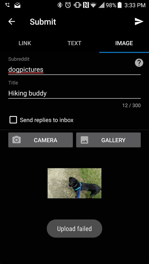 Bug Upload Failed When Trying To Upload An Image Rboostforreddit