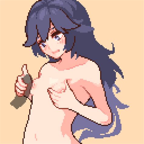 Rule 34 1girls 2d Animated Blue Eyes Blue Hair Breast Grab Breasts