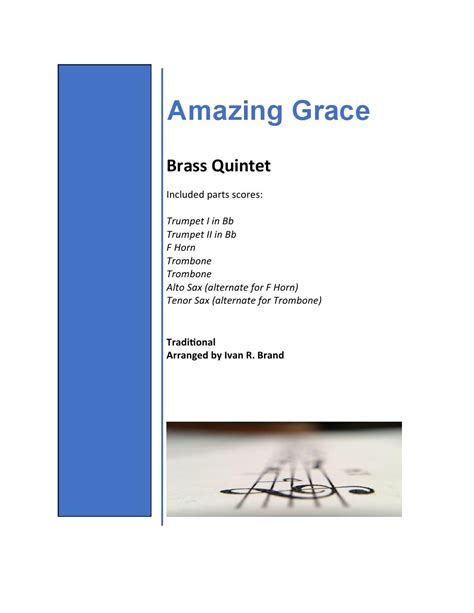 Amazing Grace Brass Quintet Brass Music Online