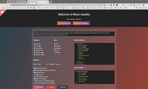 Documentation · Issue 489 · Fkhadra React Toastify · Github