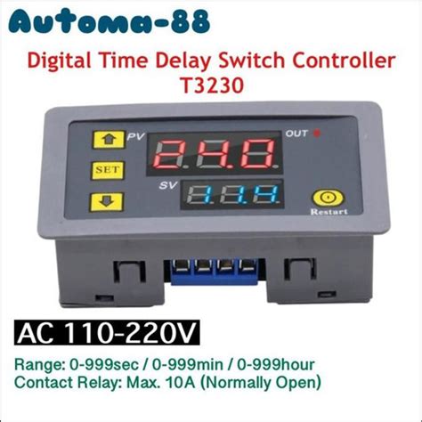Jual Digital Time Delay Switch Ac 110v 220v Module Timer Relay Modul