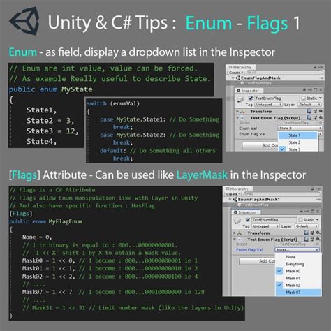 Hello Devs Little Unity And C Tips First Part Enum And Flags Have A Good Day Rgamedev