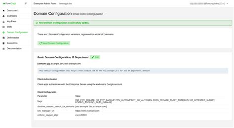Add Domain Configuration Flowcrypt Docs