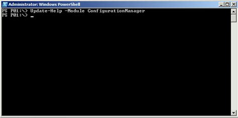 When Updating Powershell Cmdlets Help File For Configuration Manager 2012 Sp1 Cu1 You Receive An