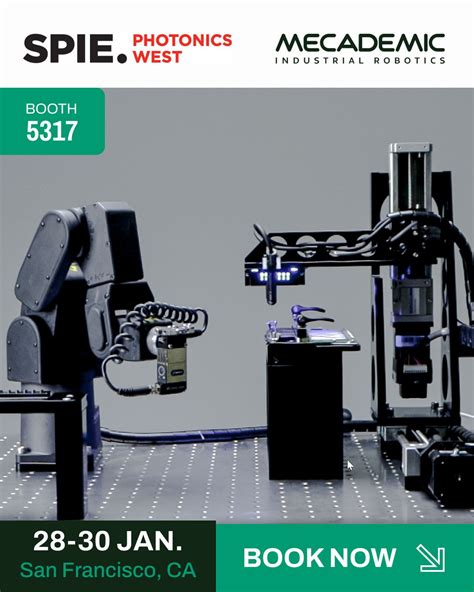 Robotics Automation Innovation Photonicswest Tradeshow2025 Mecademic Industrial Robotics