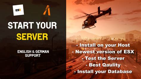 Install A Fivem Server Esx With Database On Your Server By Vol7r1x Fiverr