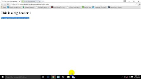 Basic Html And Css Tutorial 4 Hr Br B And I Tag Youtube