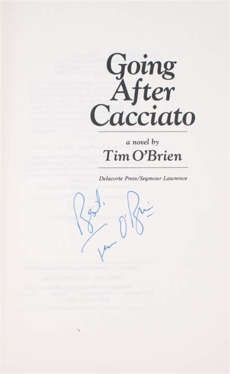 Going After Cacciato Tim Obrien First Edition Review Copy With Slip Laid In