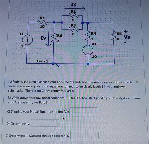 Solved A Redraw The Circuit Labeling Your Nodal Points And Chegg
