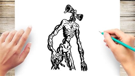 How To Draw Siren Head Youtube