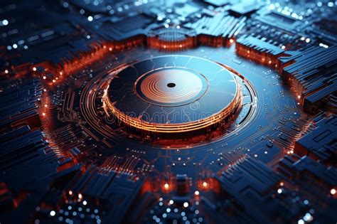 Powerful Circuit Board With Quantum Chip Technology Cpu Processor