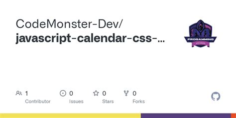 Github Codemonster Devjavascript Calendar Css Glassmorphism Ui Design