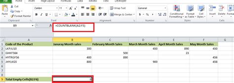 Countblank Function In Microsoft Excel Tpoint Tech